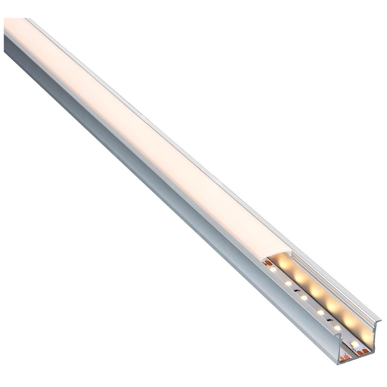 Saxby Lighting Rigel 2m Recessed Wide Silver Aluminium Profile | UKES