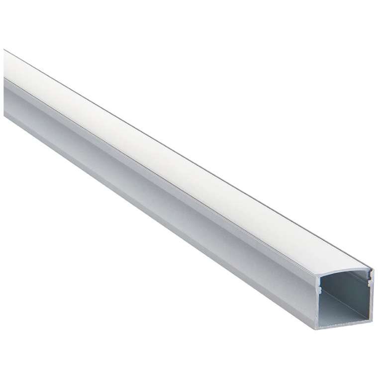 Saxby Lighting Rigel 2m Surface Wide Silver Aluminium Profile | UKES