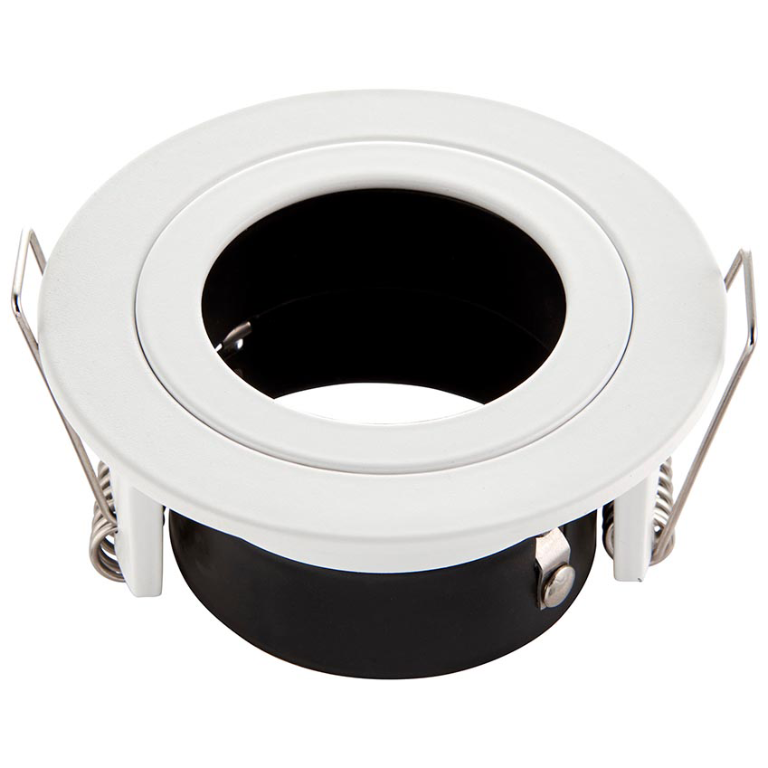 Saxby Lighting Cast Baffle Fixed Matt White GU10 Downlight | UKES