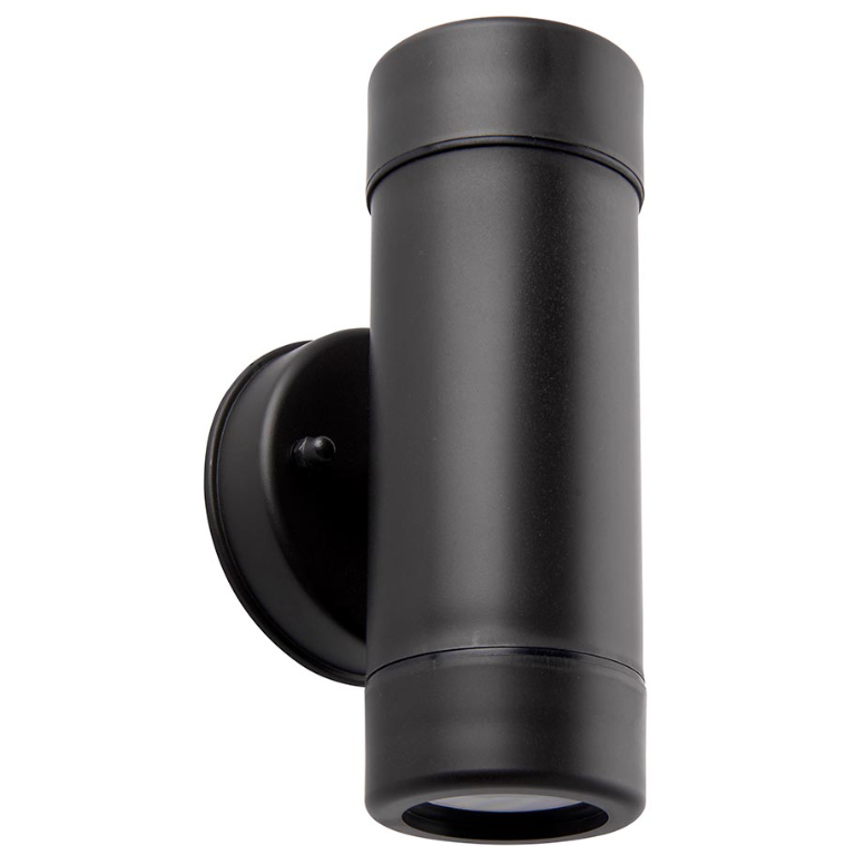 Saxby Lighting Icarus Up/Down Black IP44 GU10 Wall Light | UKES