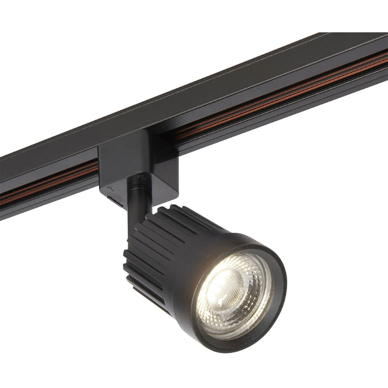 Saxby Lighting Pacto 10W 4000K Dimmable Matt Black Track Light | UKES