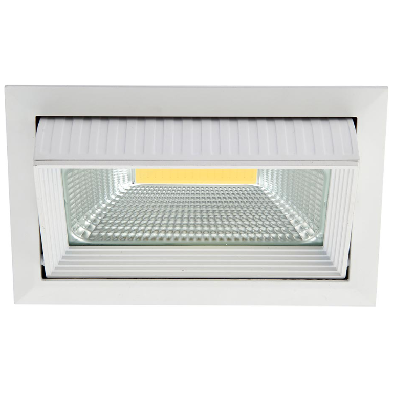 Saxby Lighting Axial Rectangular 35W 4000K Adjustable Matt White LED ...