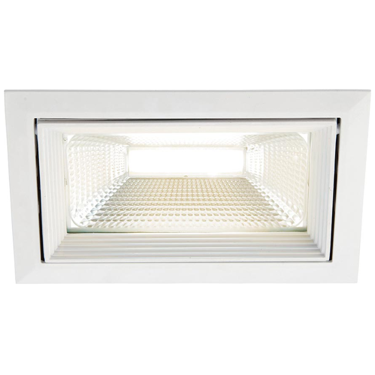 Saxby Lighting Axial Rectangular 35W 4000K Adjustable Matt White LED ...