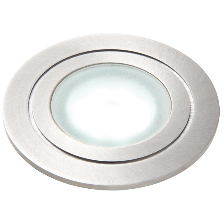 Saxby Lighting Hayz Round 1.2W 6500K Marine Grade Brushed Stainless ...