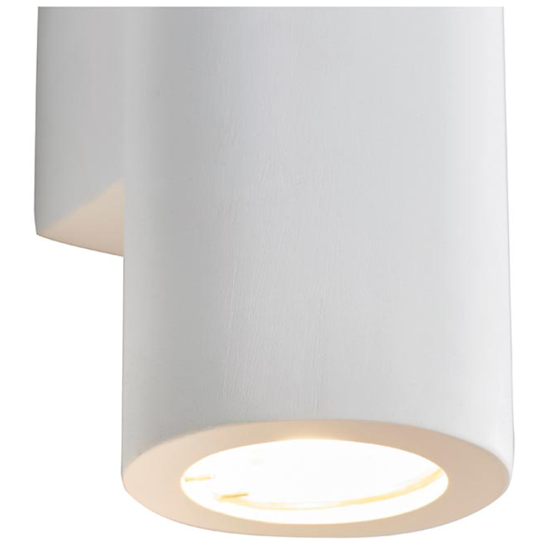 Saxby Lighting Salvo Up/Down White Plaster GU10 LED Wall Light | UKES