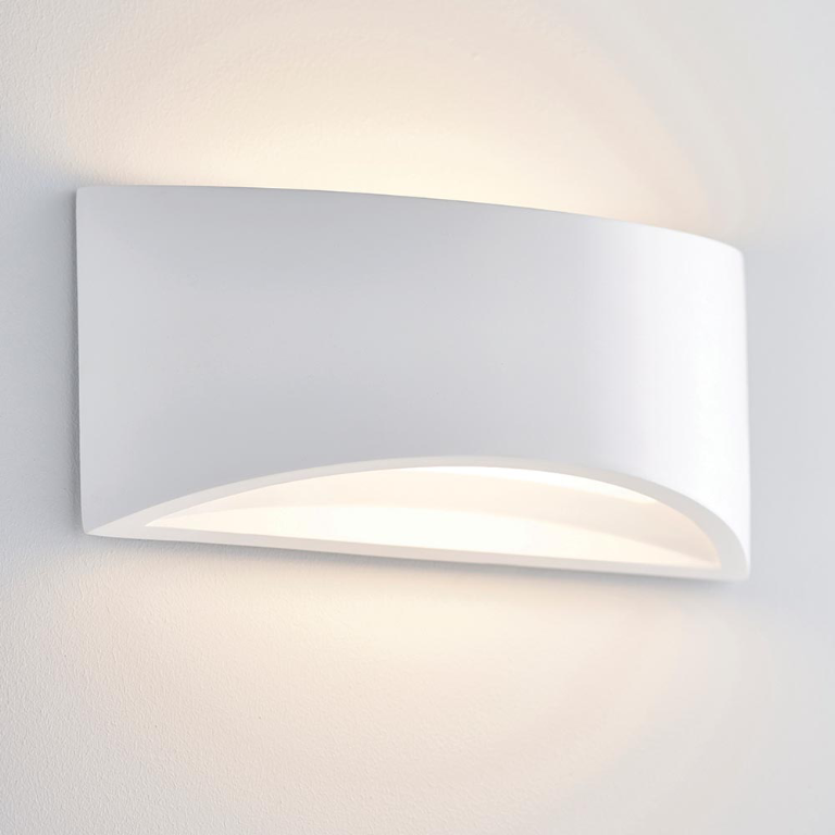 Saxby Lighting Toko Up/Down 300mm 3W 3000K White Plaster LED Wall Light ...