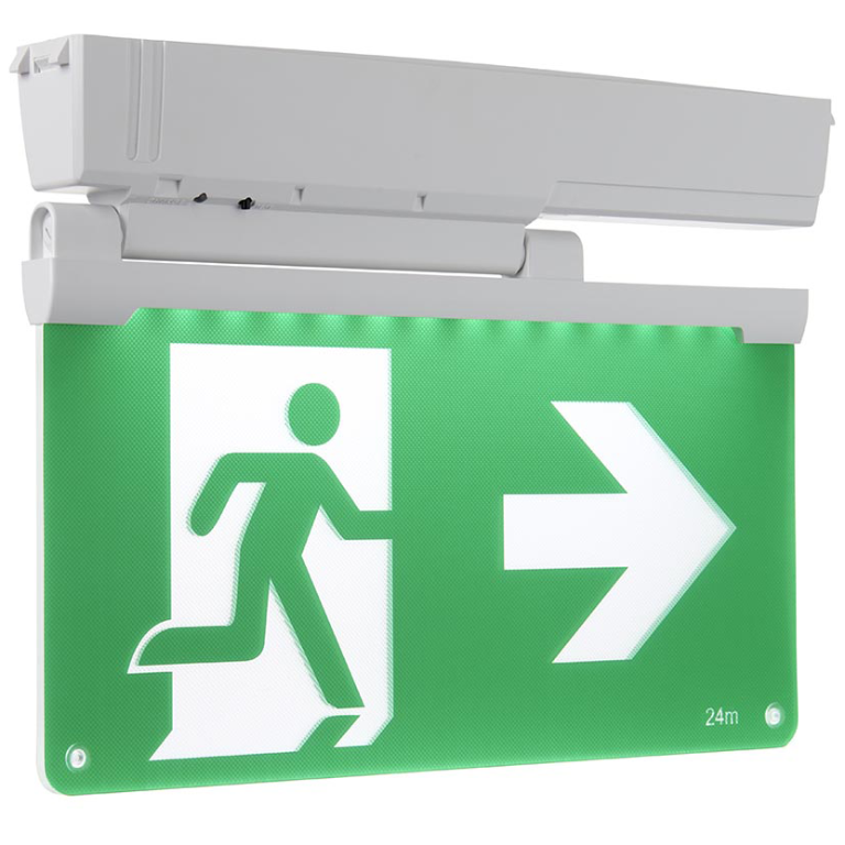 Saxby Lighting Sight 3.5W 6500K White/Green 6-in-1 LED Exit Sign | UKES