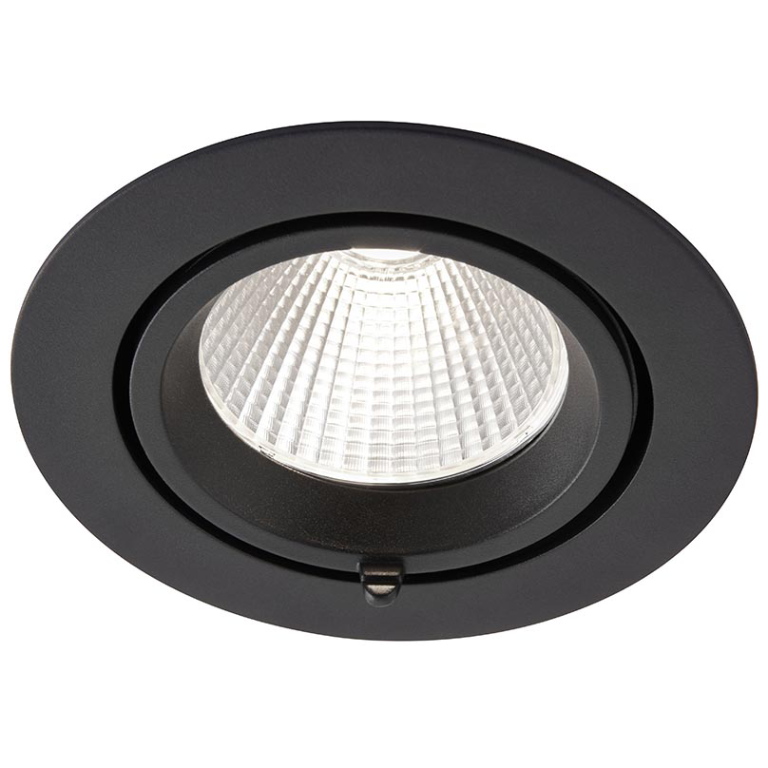 Saxby Lighting Axial Round 30W Tri CCT Adjustable Matt Black LED ...