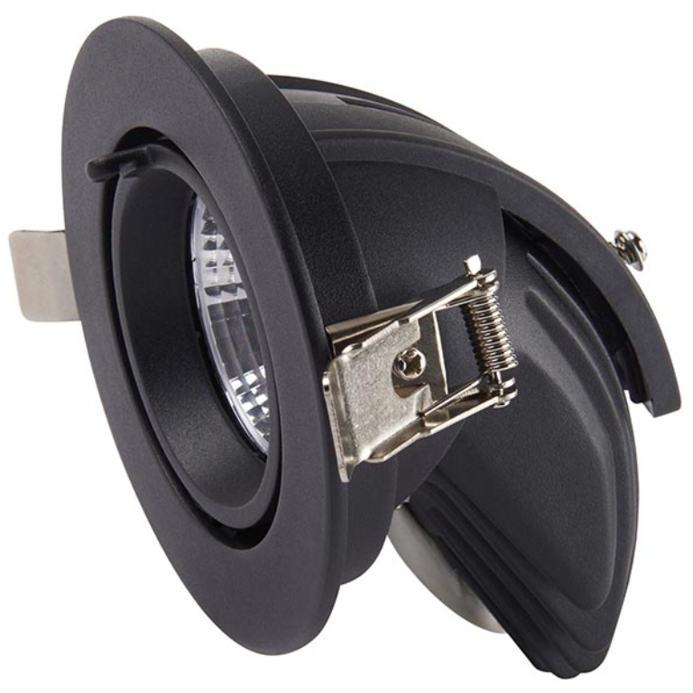 Saxby Lighting Axial Round 15W Tri CCT Adjustable Matt Black LED ...