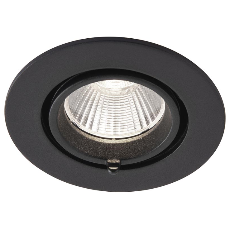 Saxby Lighting Axial Round 10.5W Tri CCT Adjustable Matt Black LED ...