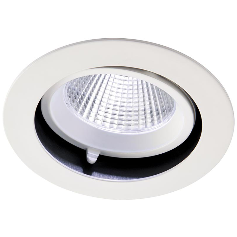 Saxby Lighting Axial Round 30W Tri CCT Adjustable Matt White LED ...