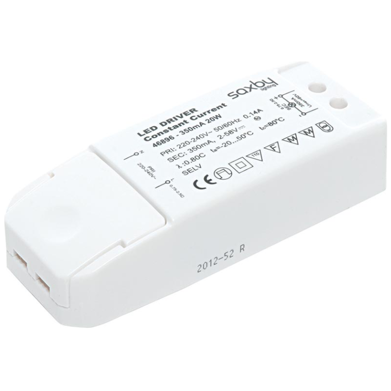 Saxby Lighting Constant Current 20W 350mA LED Driver | UKES