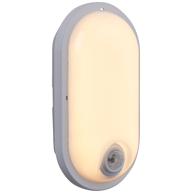 Saxby Lighting Pillo PLUS 15W Tri CCT Gloss White IP65 LED Bulkhead ...
