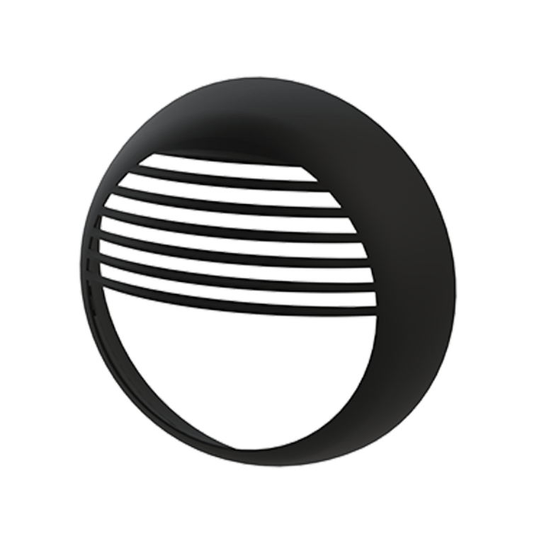 Ovia Lighting Matt Black Half Louvre Bezel for Evo Orb Fittings | UKES