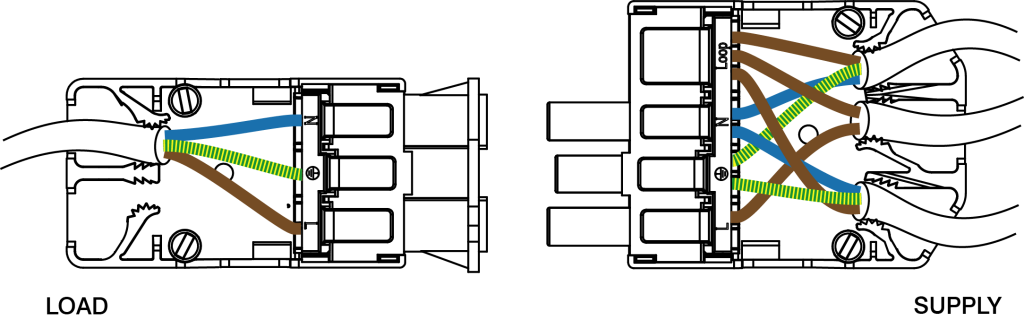 Click Flow 20A 3 Pole Male Push-Fit Connector | UKES