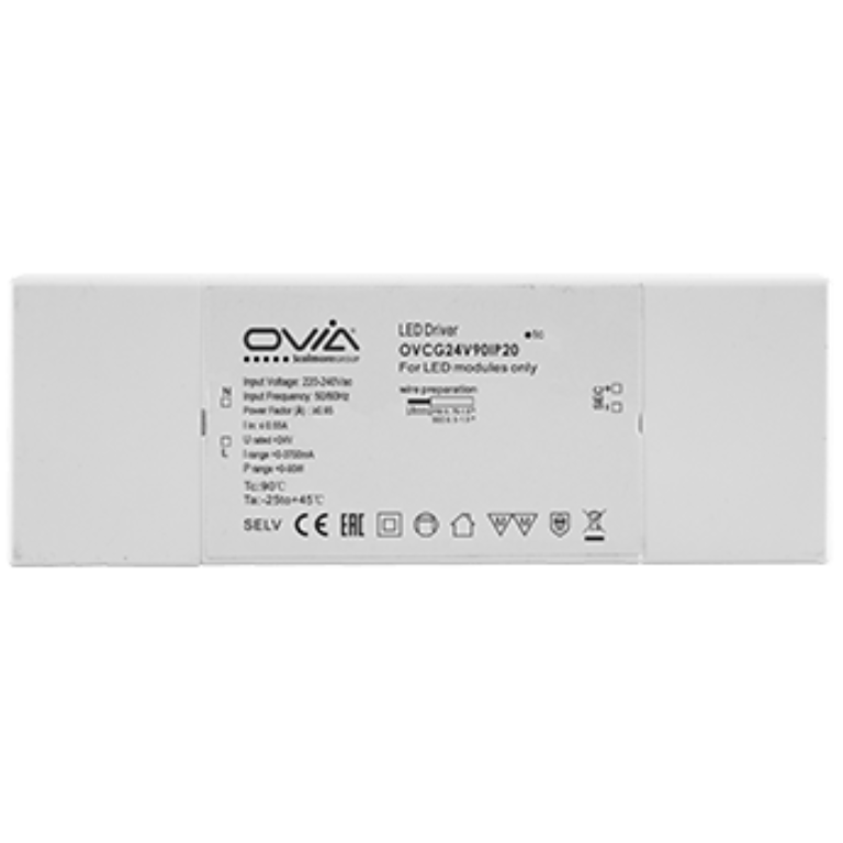 Ovia Lighting 90W 24V Constant Voltage Compact LED Driver | UKES