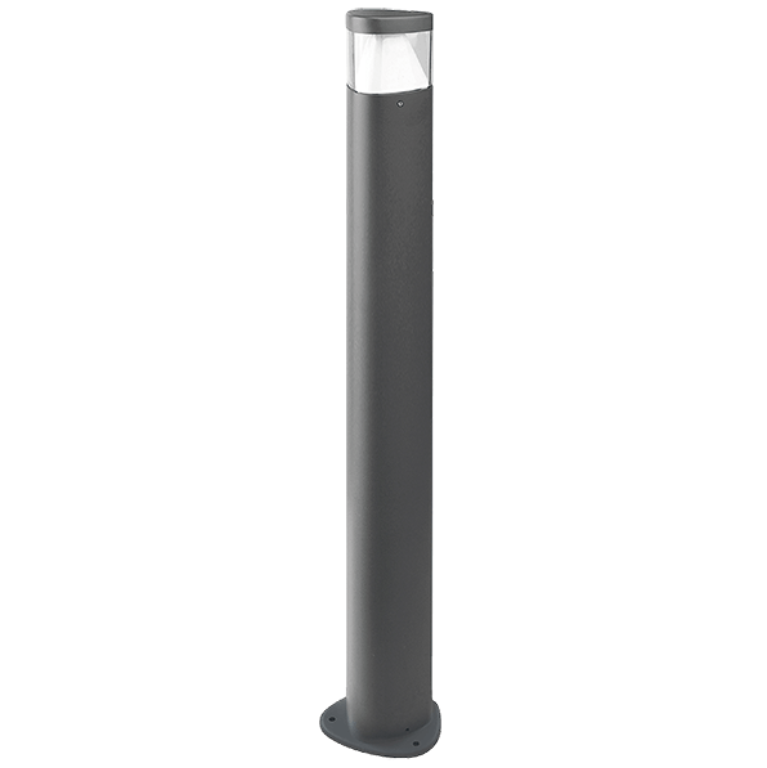 Ovia Lighting Tribus Triangular Maxi 7W 4000K Grey IP54 LED Bollard | UKES