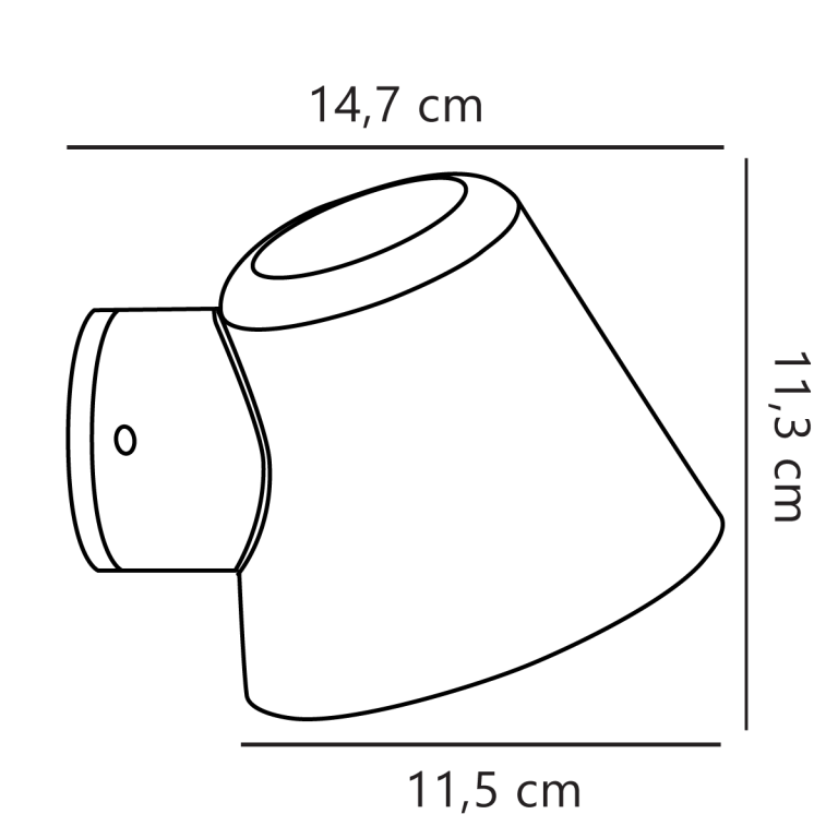 Nordlux 2019131031 Aleria Wall Light in Galvanised | UKES
