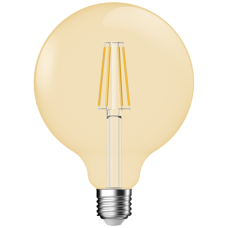 Nordlux 2080172758 4.2W 2500K Dimmable E27 G95 Gold LED Deco Filament ...