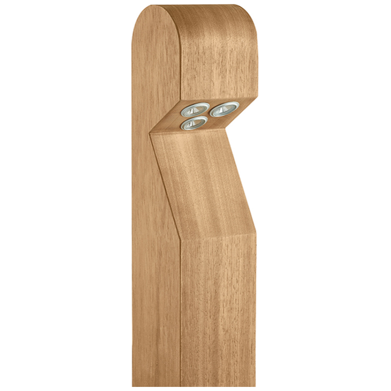 Collingwood Lighting BL03 Domed Top 5W 2700K Iroko Wood IP65 LED ...