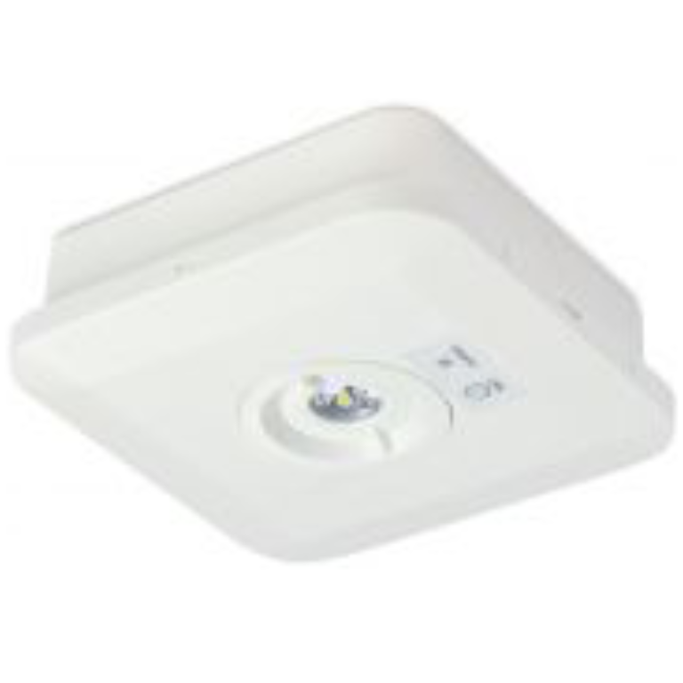 Collingwood Lighting Salvus Surface Square 2W White IP65 Emergency LED Downlight with ...