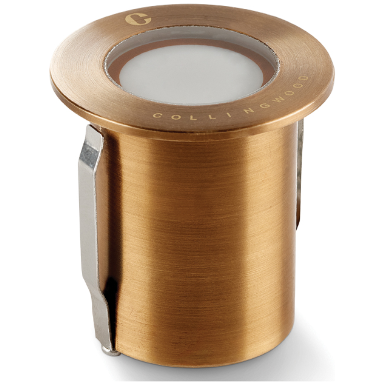 Collingwood Lighting GL018 Frosted 0.5W 2700K Antique Brass IP68 Mini ...