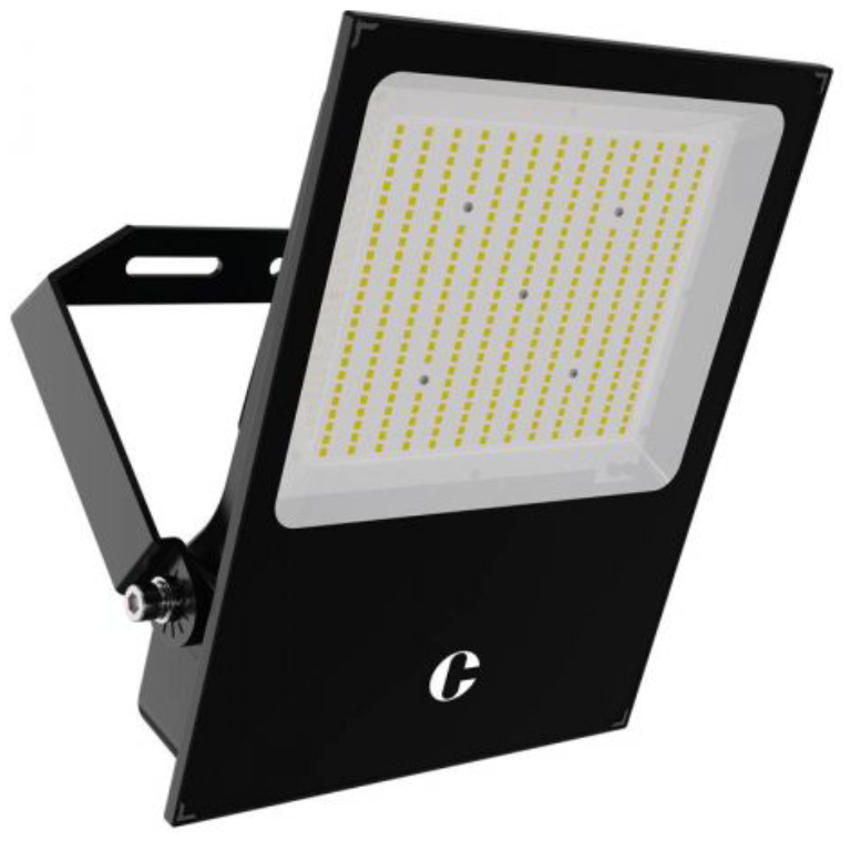 Collingwood Lighting Indy K3 125-200W 4000K Black IP65 LED Floodlight - 120° Beam Angle | UKES