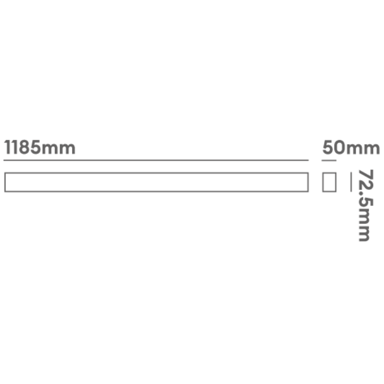 Collingwood Lighting Linear Cell 4ft 38W CCT Switchable DALI-2 Dimmable ...