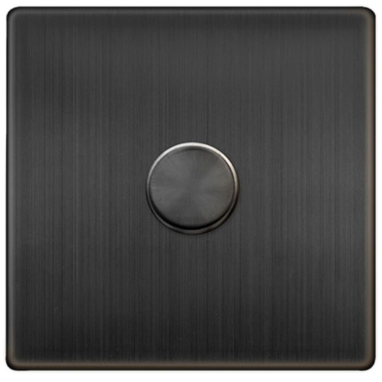 Click Definity Complete Matt Bronze 1 Gang 2 Way 100W Dimmer Switch ...