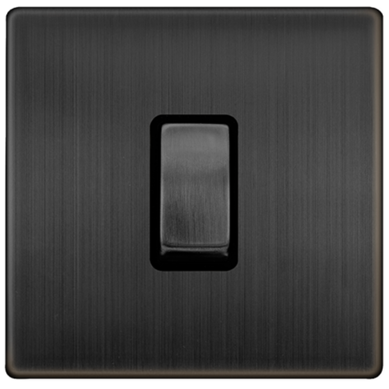 Click Definity Complete Matt Bronze 1 Gang 2 Way 10AX Ingot Switch with ...