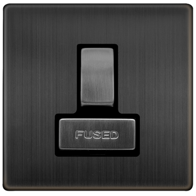 Click Definity Complete Matt Bronze 13A Double Pole Ingot Switched ...