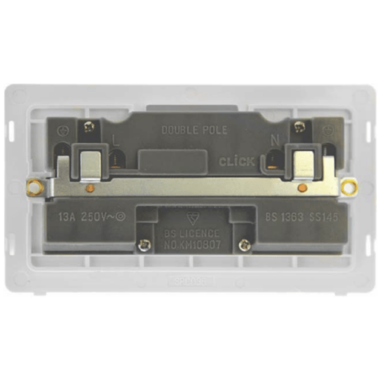 Click Definity Complete Antique Brass 2 Gang 13A Double Pole Ingot ...