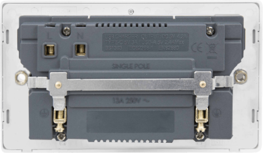 Click Definity Complete Antique Brass 1 Gang 13A Ingot Switched Socket ...