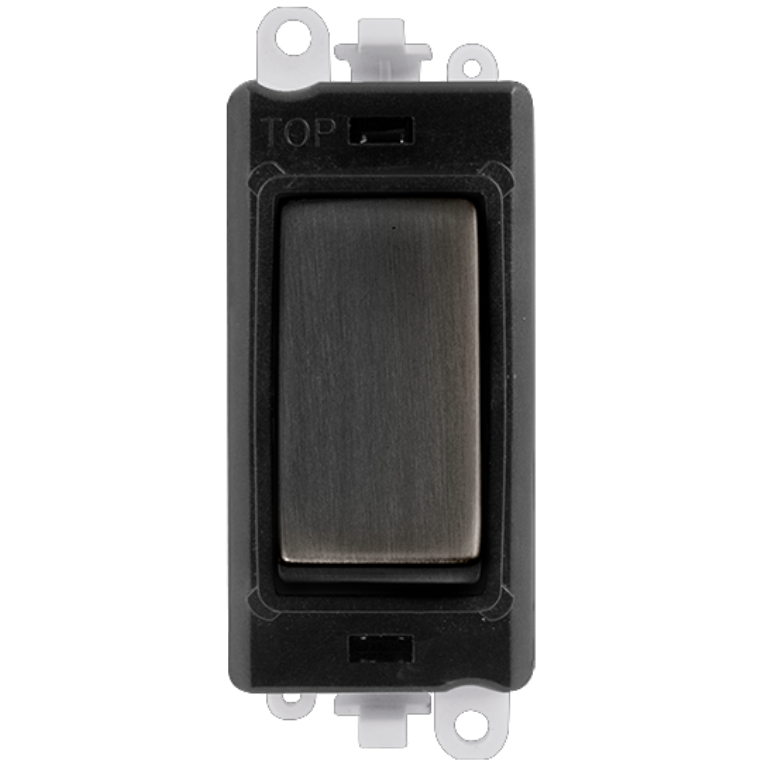 Click GridPro Matt Bronze 2 Way 20AX Retractive Switch Module with ...