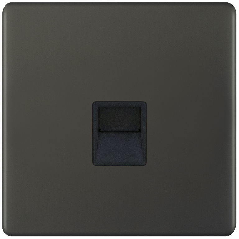 Selectric 5M-Plus Dark Bronze 1 Gang Telephone Master Socket with Black ...