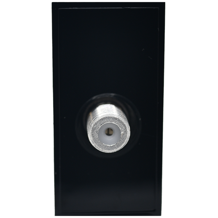 Hager Sollysta White Moulded Module, 1 Gang Satellite F Type Euro | UKES