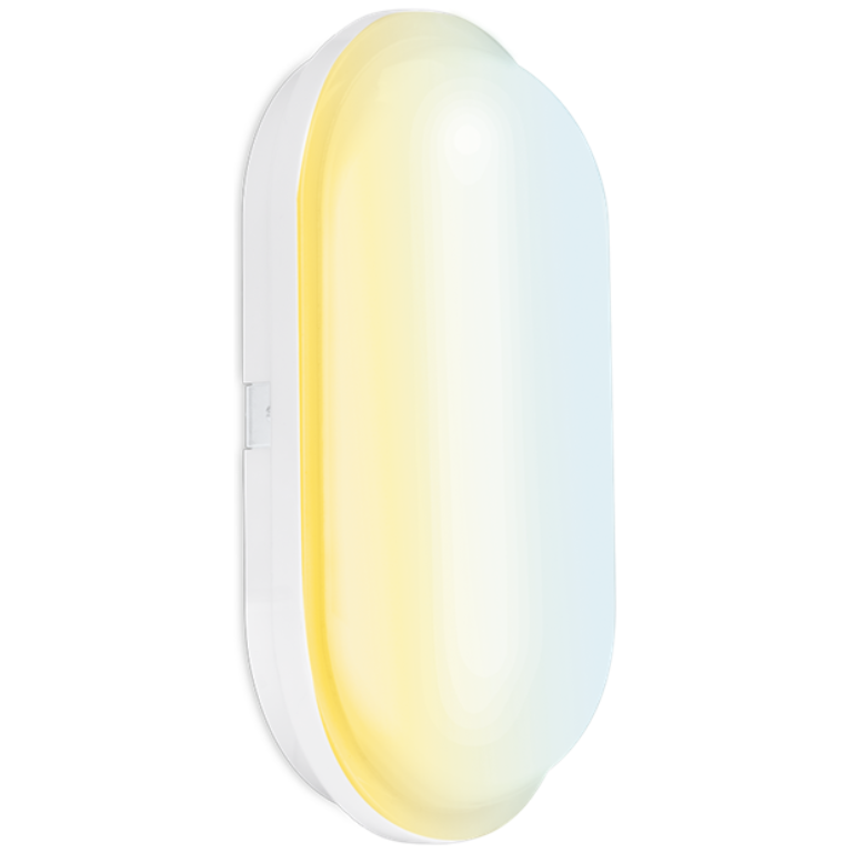 Aurora Lighting UTILITE 230V 15W LED IP65 Oval Bulkhead White 3000/4000 ...