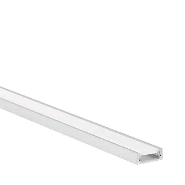 Aurora Lighting PROFILE 1m Flush Recessed Alu. Profile Kit c/w Frosted ...