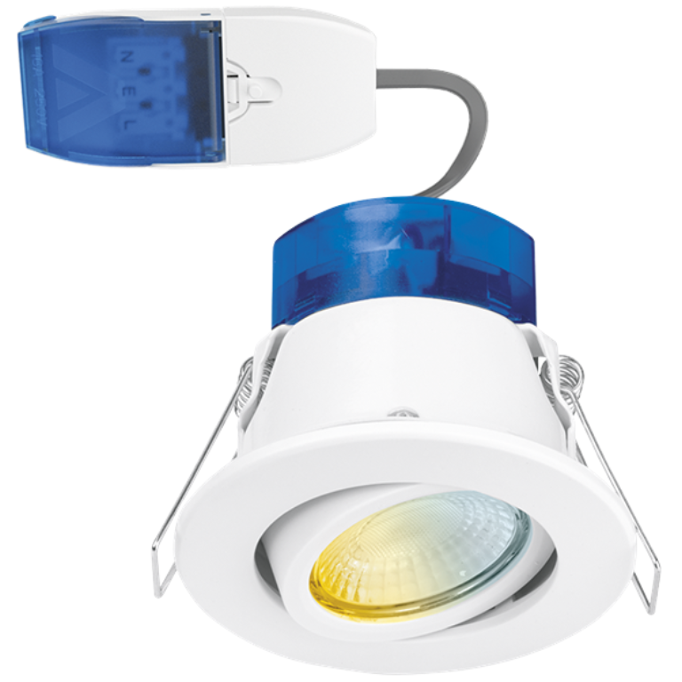 Aurora Lighting R6 230V 4W/6W LED IP65 Adjustable Dimmable Fire Rated ...