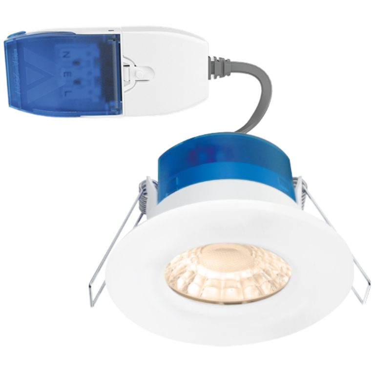 Aurora Lighting R6 230V 6W LED IP65 Fixed Dimmable Fire Rated Downlight ...