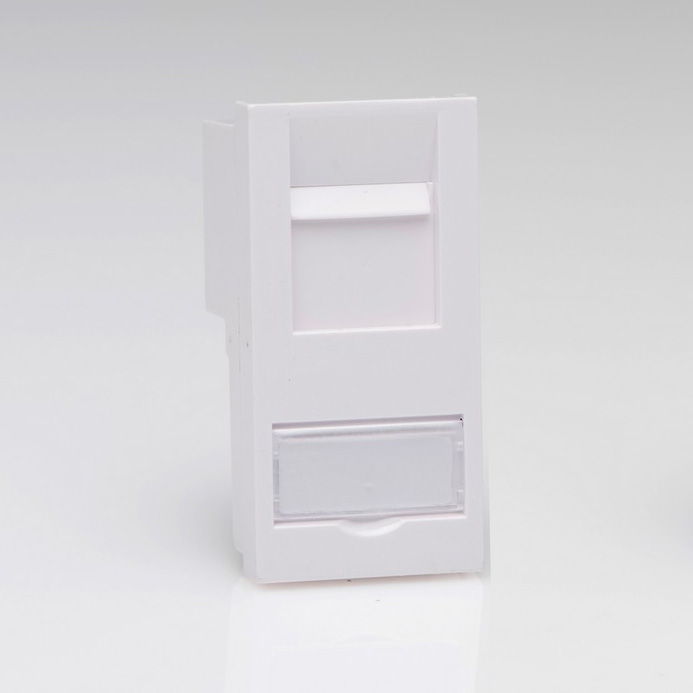 Varilight DataGrid White 25x50mm RJ45 CAT6A Module | UKES