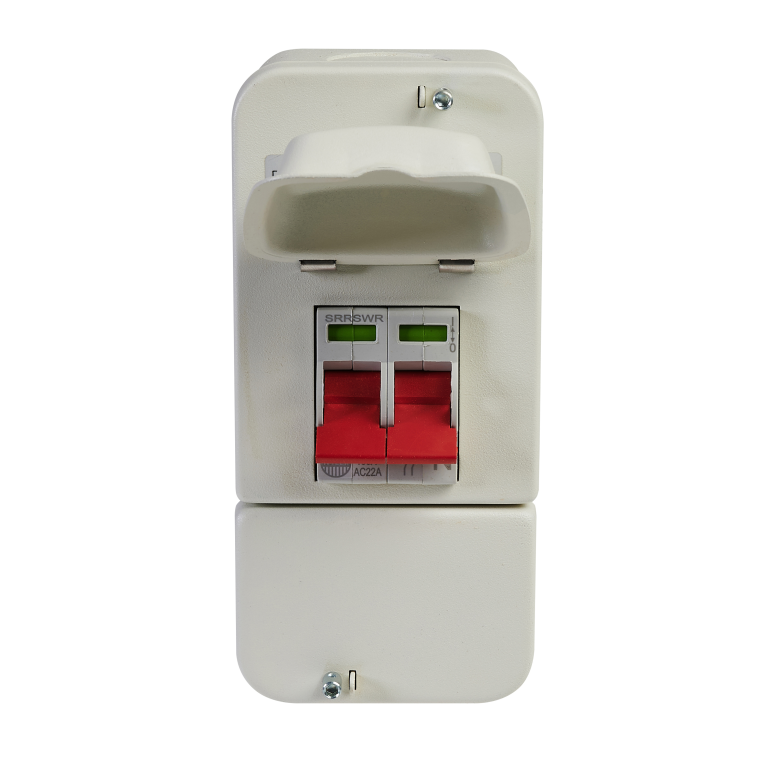 Wylex Enclosed, Metal, 100A Double Pole Twin Terminal Supply Isolator ...