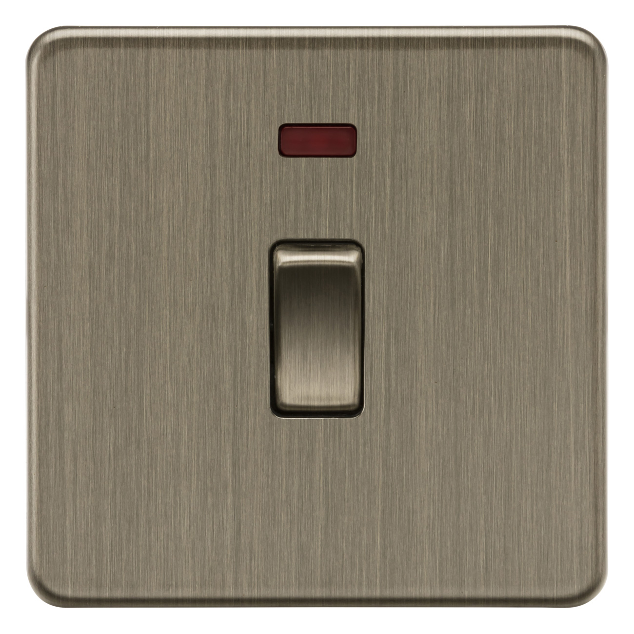 Knightsbridge Screwless Antique Brass 20A 1 Gang Double Pole Switch ...