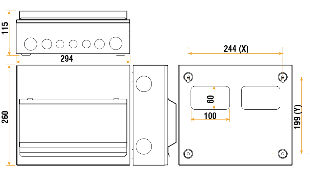 Elucian 12 Way Consumer Unit 100A Mains Switch + Double Pole 1 mod SPD ...