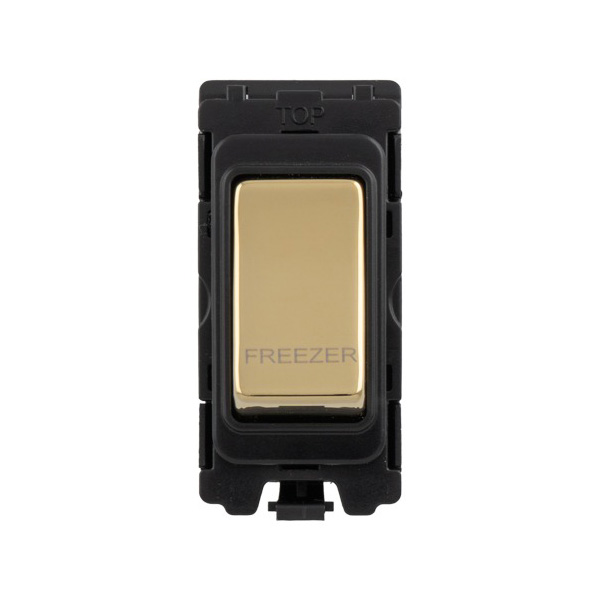 Eurolite Grid Polished Brass 20 Amp Double Pole FREEZER Switch Module ...