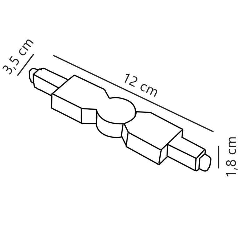Nordlux Link White Turnable Track Connector | UKES