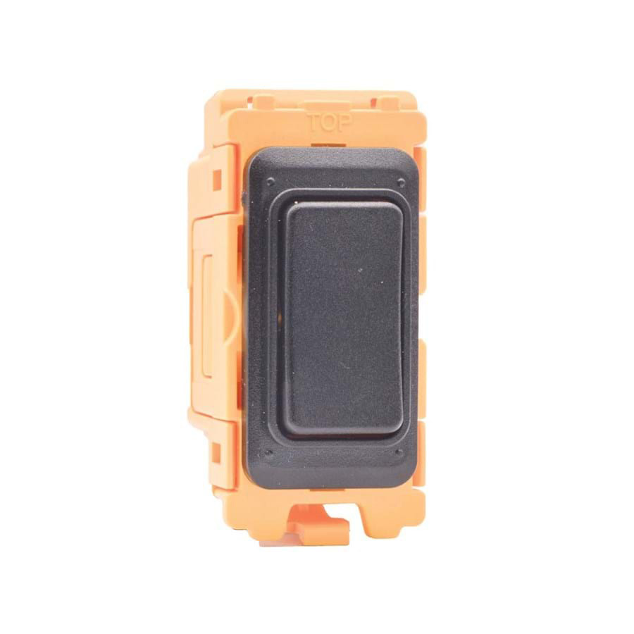 Hamilton Grid-IT FL Front Loading Black 20AX 2-Way Rocker Switch Module ...