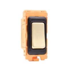 Hamilton Grid-IT FL Front Loading Satin Brass Dimmer Module Grid Kit ...