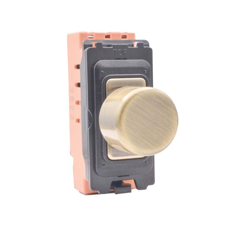 Hamilton Grid-IT FL Front Loading Antique Brass Dimmer Module Grid Kit ...