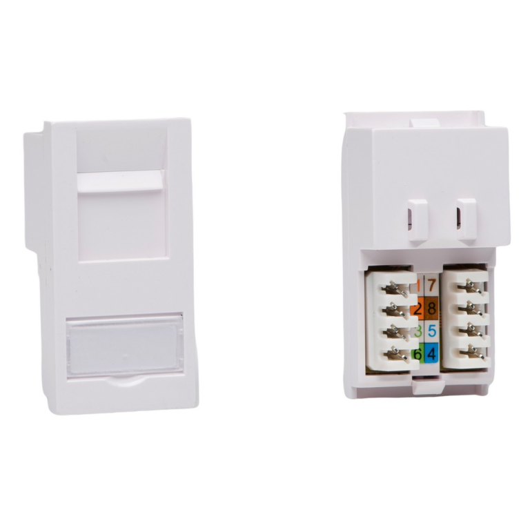 Varilight DataGrid White RJ45 CAT6 Data Socket Module | UKES